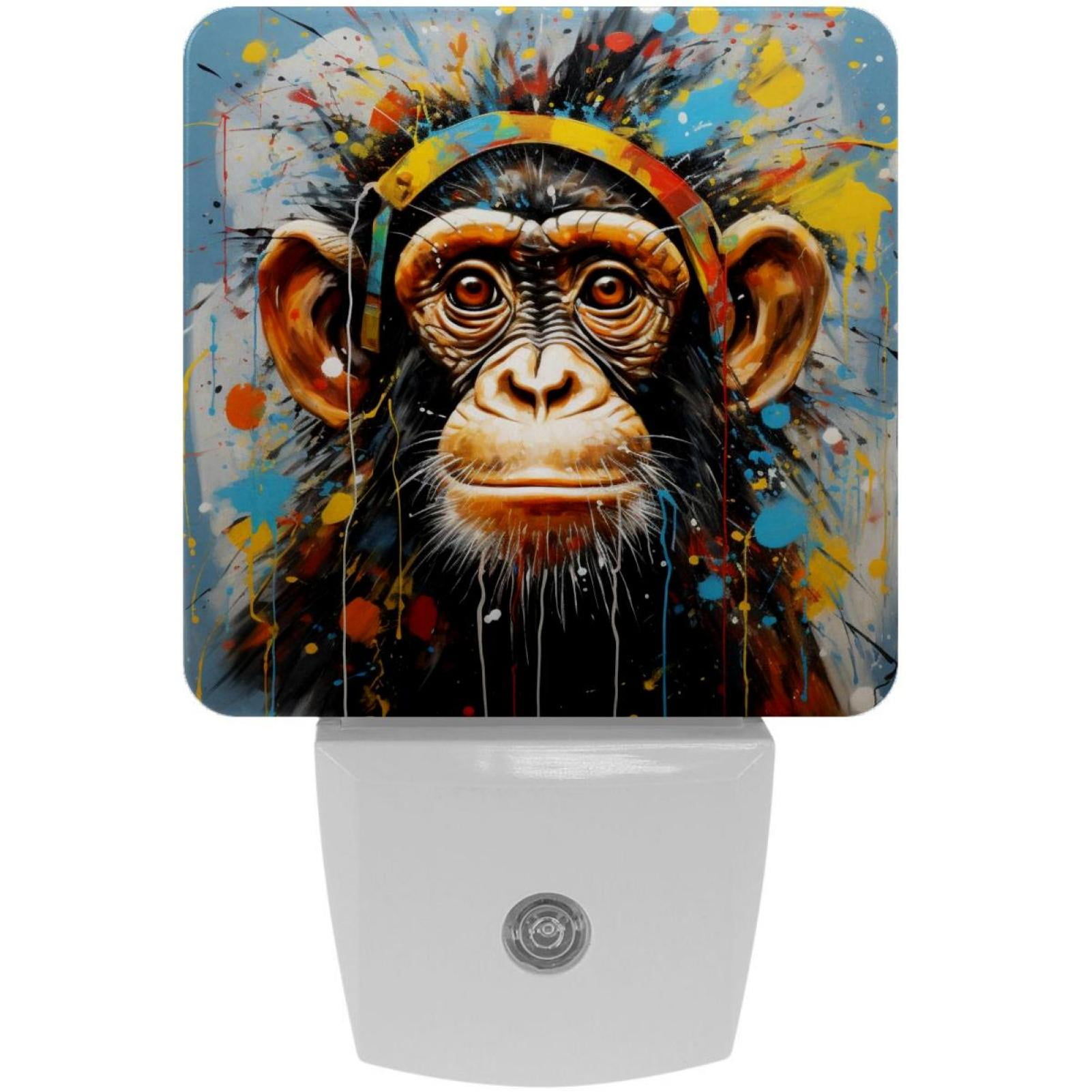 Monkey LED Square Night Lights - Stylish and Energy-Efficient Room ...