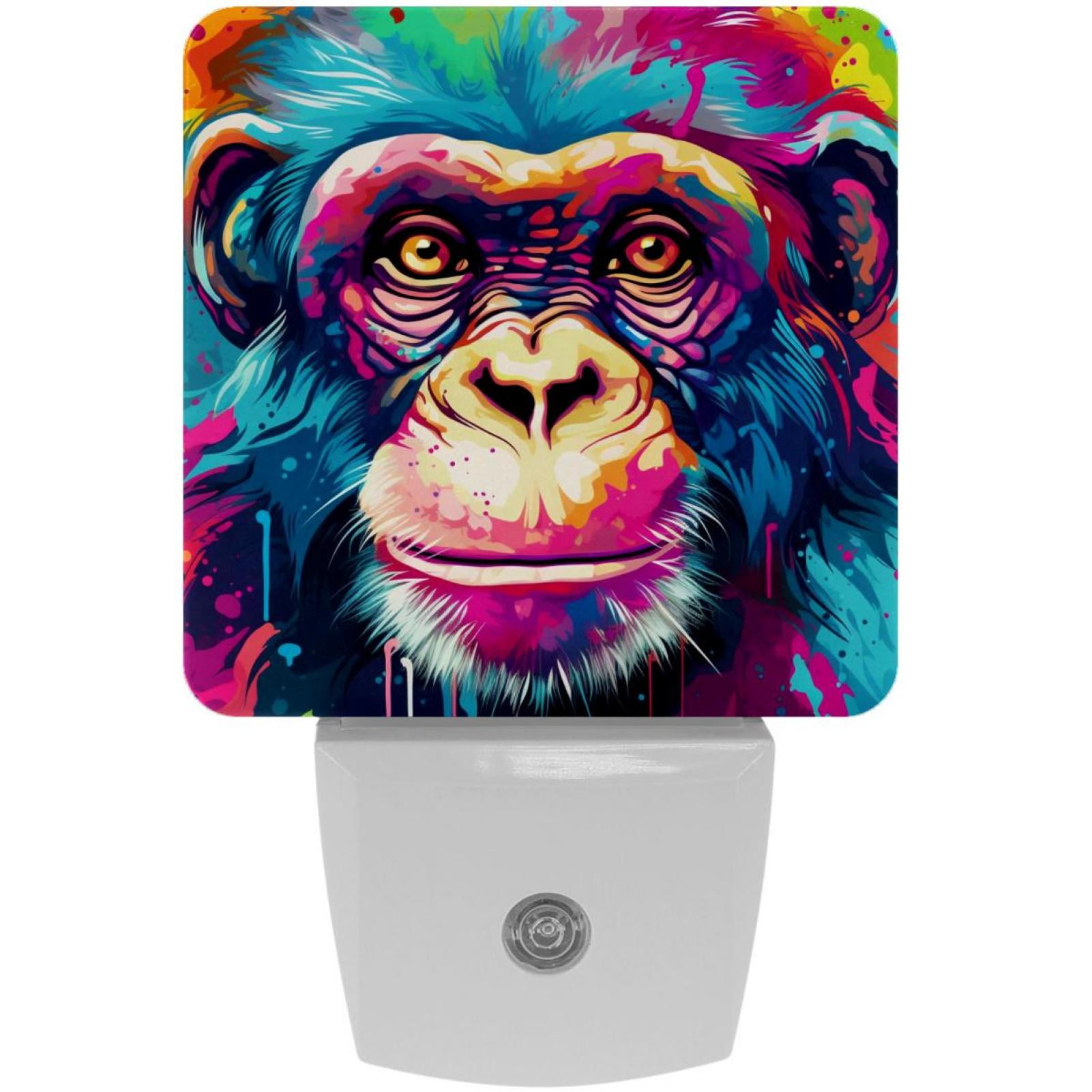 Monkey LED Square Night Lights - Stylish and Functional Nightlight for ...