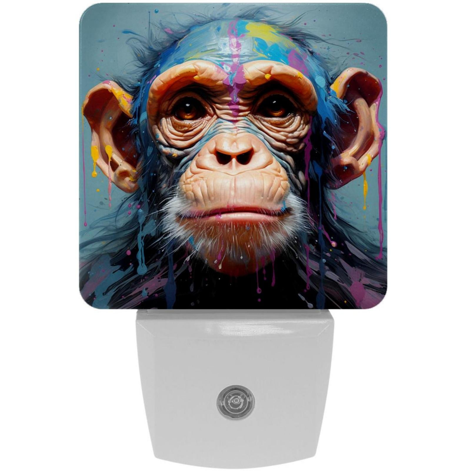 Monkey LED Square Night Lights - Stylish and Functional Nightlight for ...