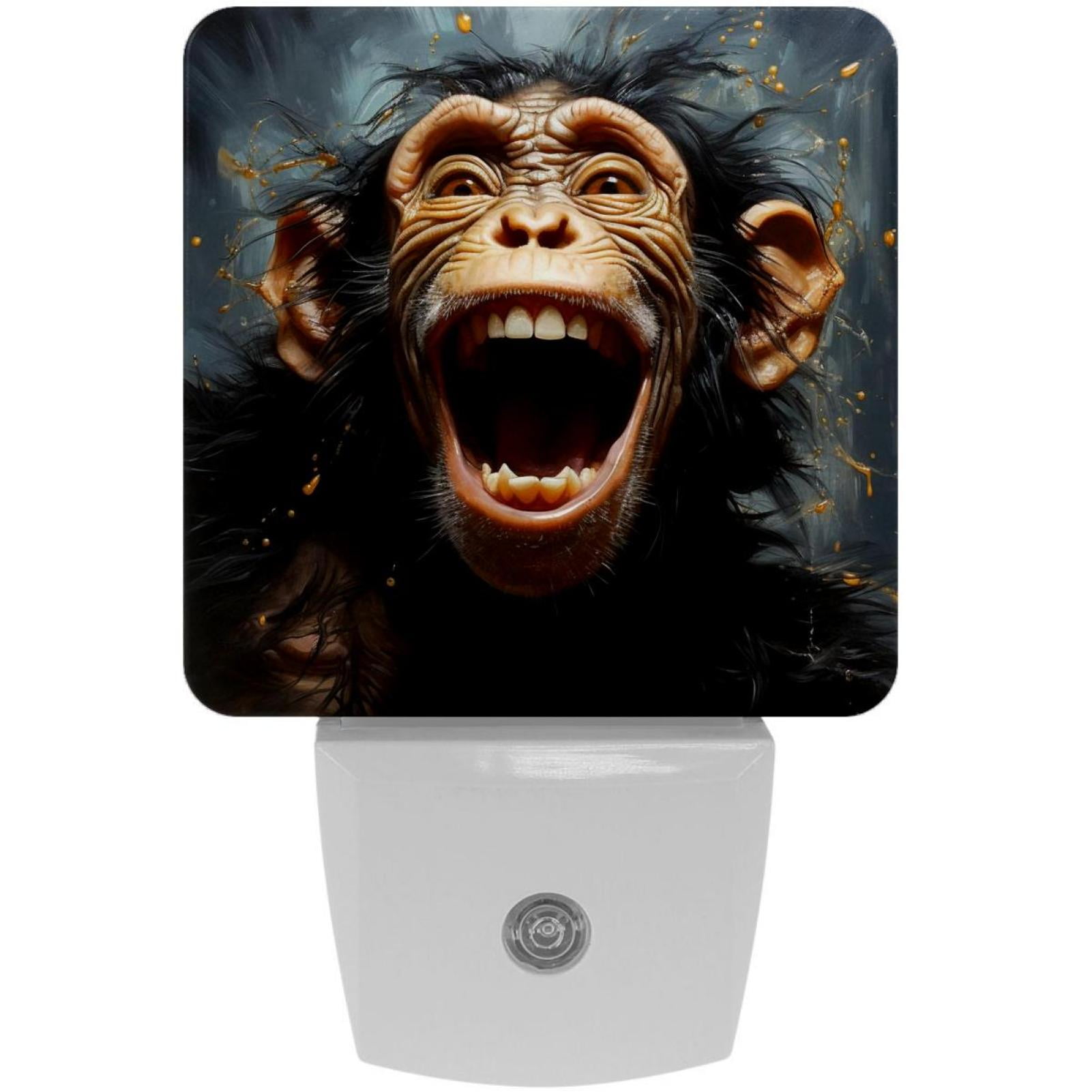 Monkey LED Square Night Lights for Bedroom and Living Room, Decorative ...