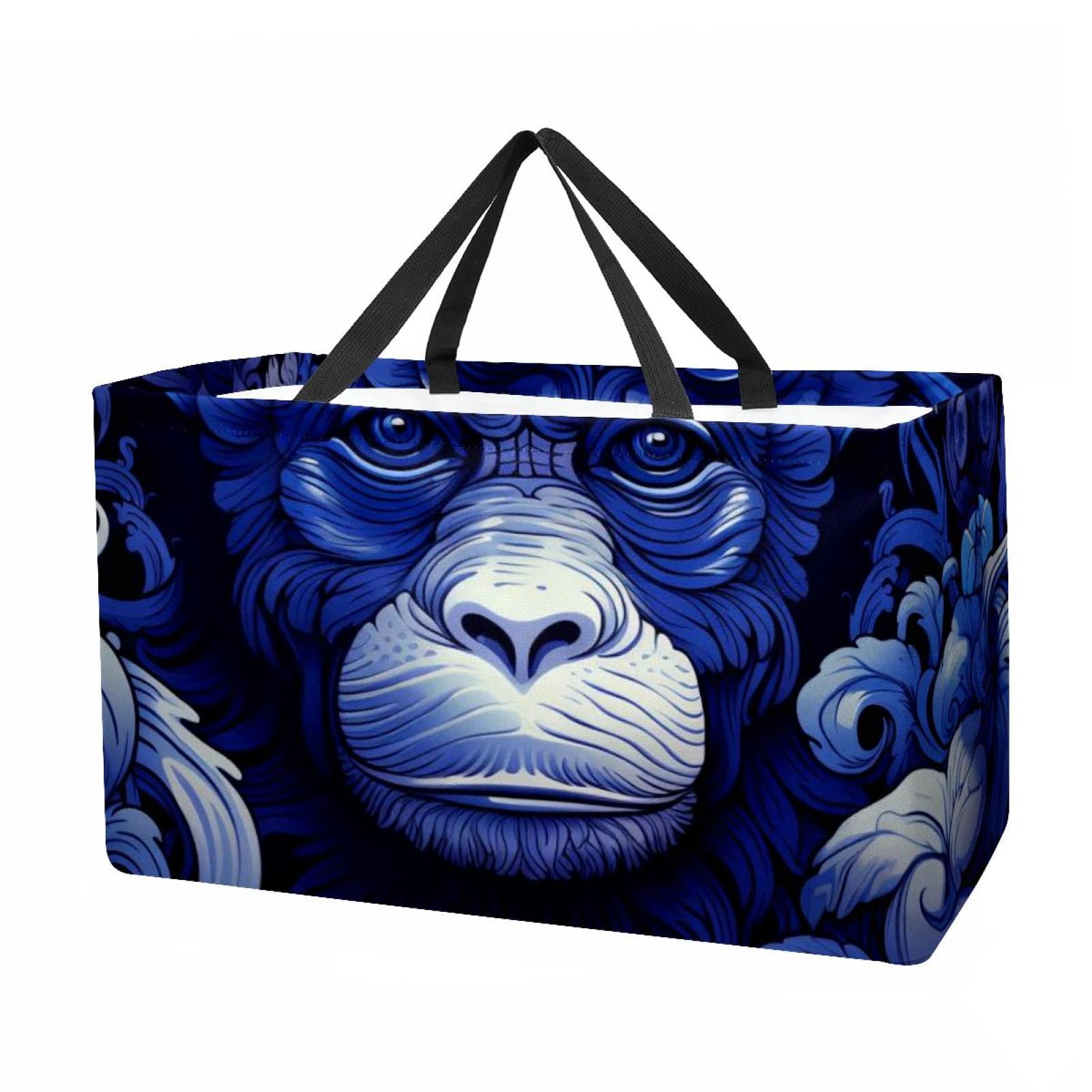 Monkey Large Foldable Oxford Cloth Cube Organizer Storage Bag Picnic ...