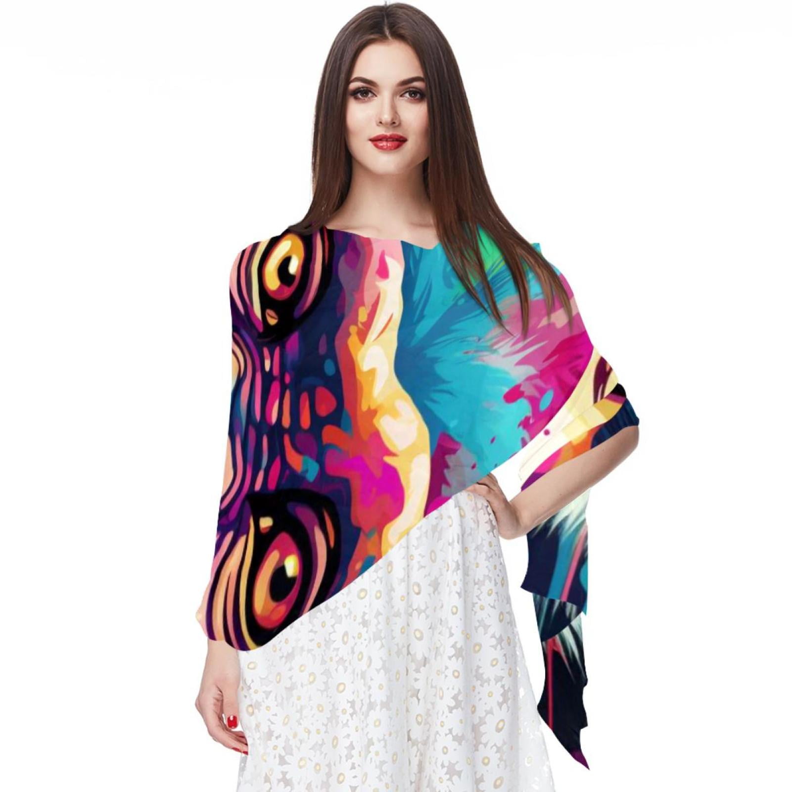 Monkey Light and Breathable Chiffon Yarn Silk Scarf - Translucent 180* ...