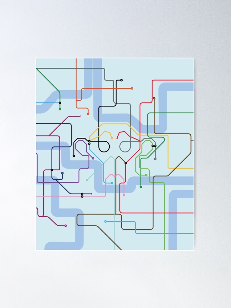 Monkey Map Poster - Walmart.com