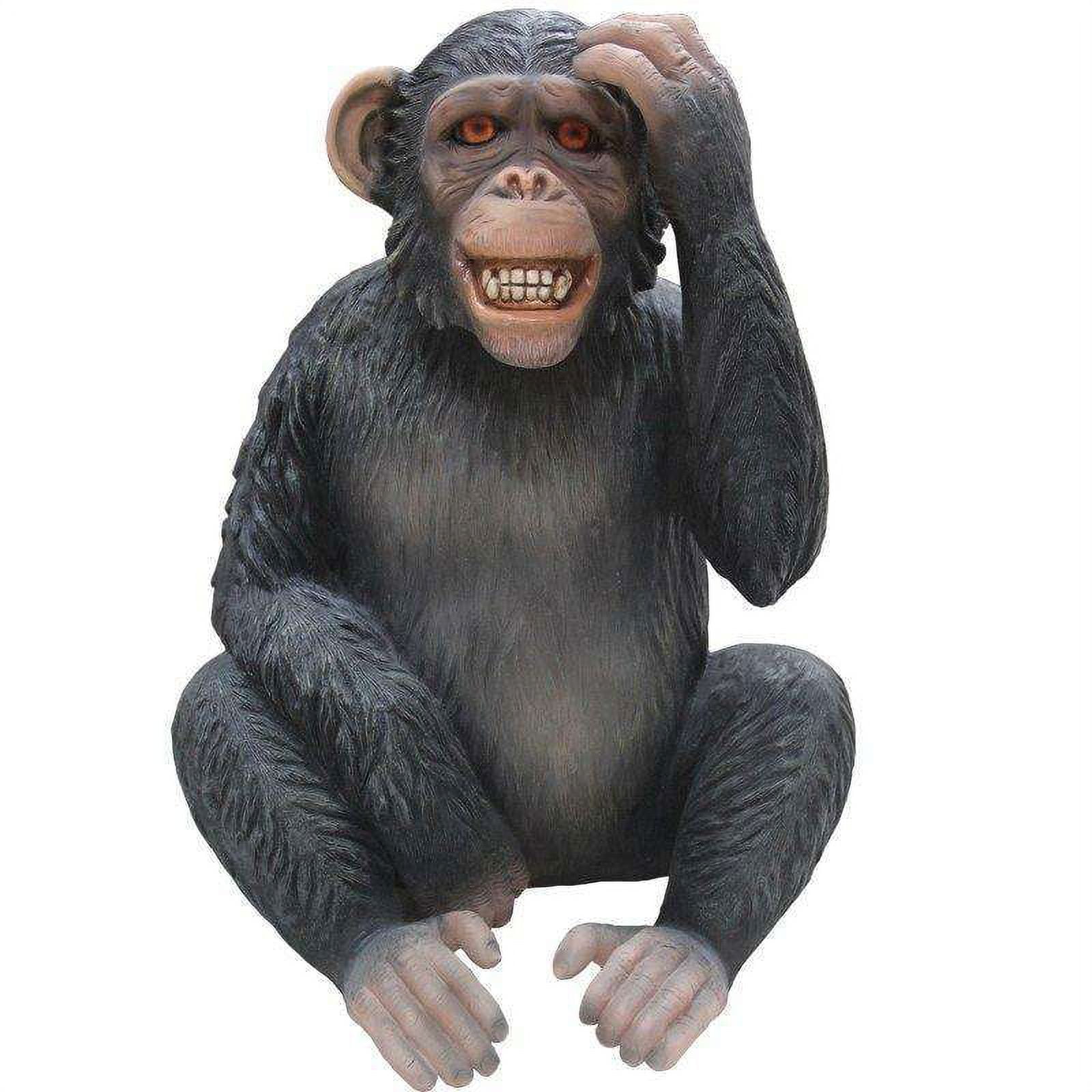 Monkey Max Chimpanzee Life Size Statue - Walmart.com