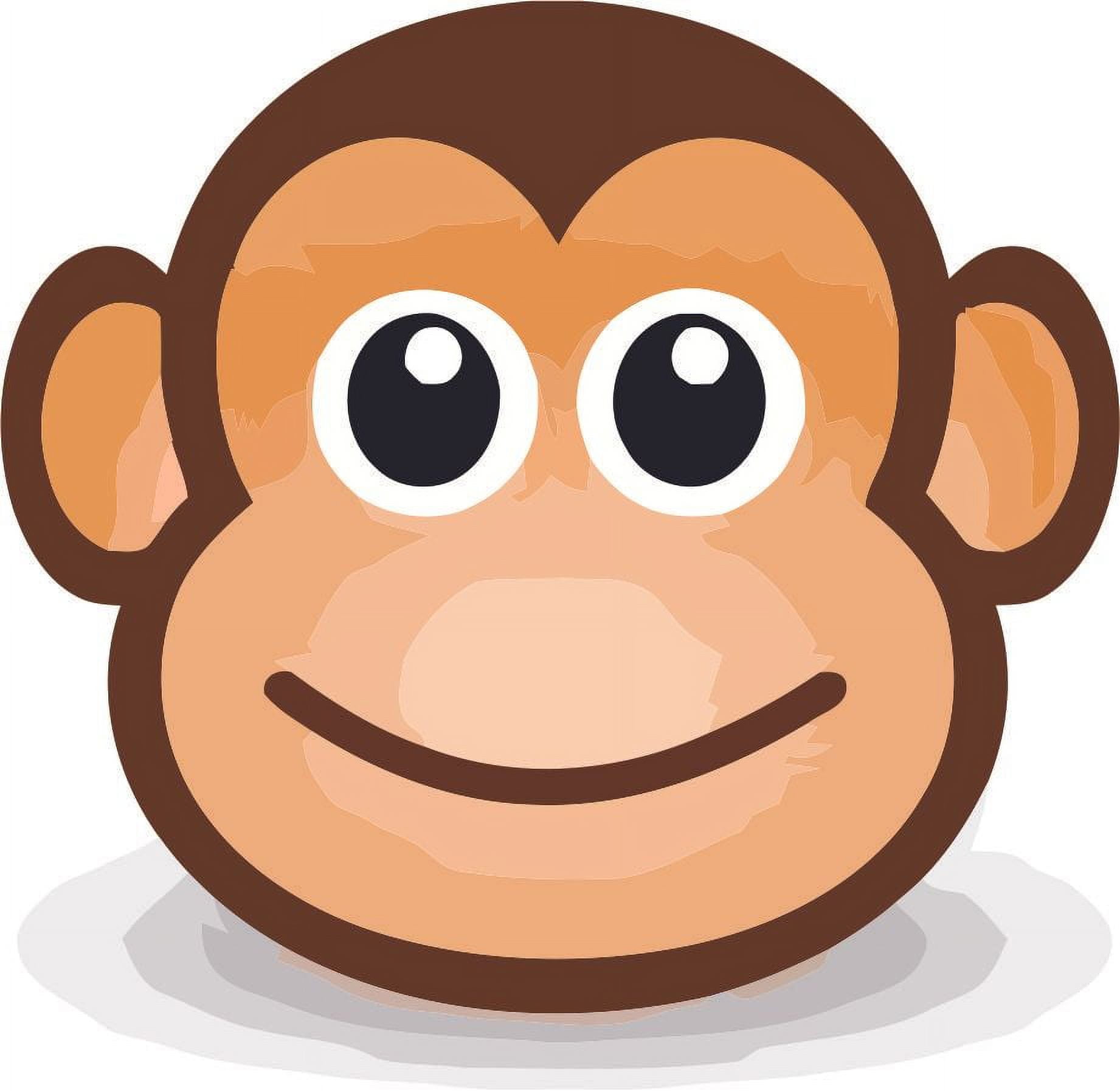 Design With Vinyl Cartoon Monkey Heads Wall Decals and Stickers ...