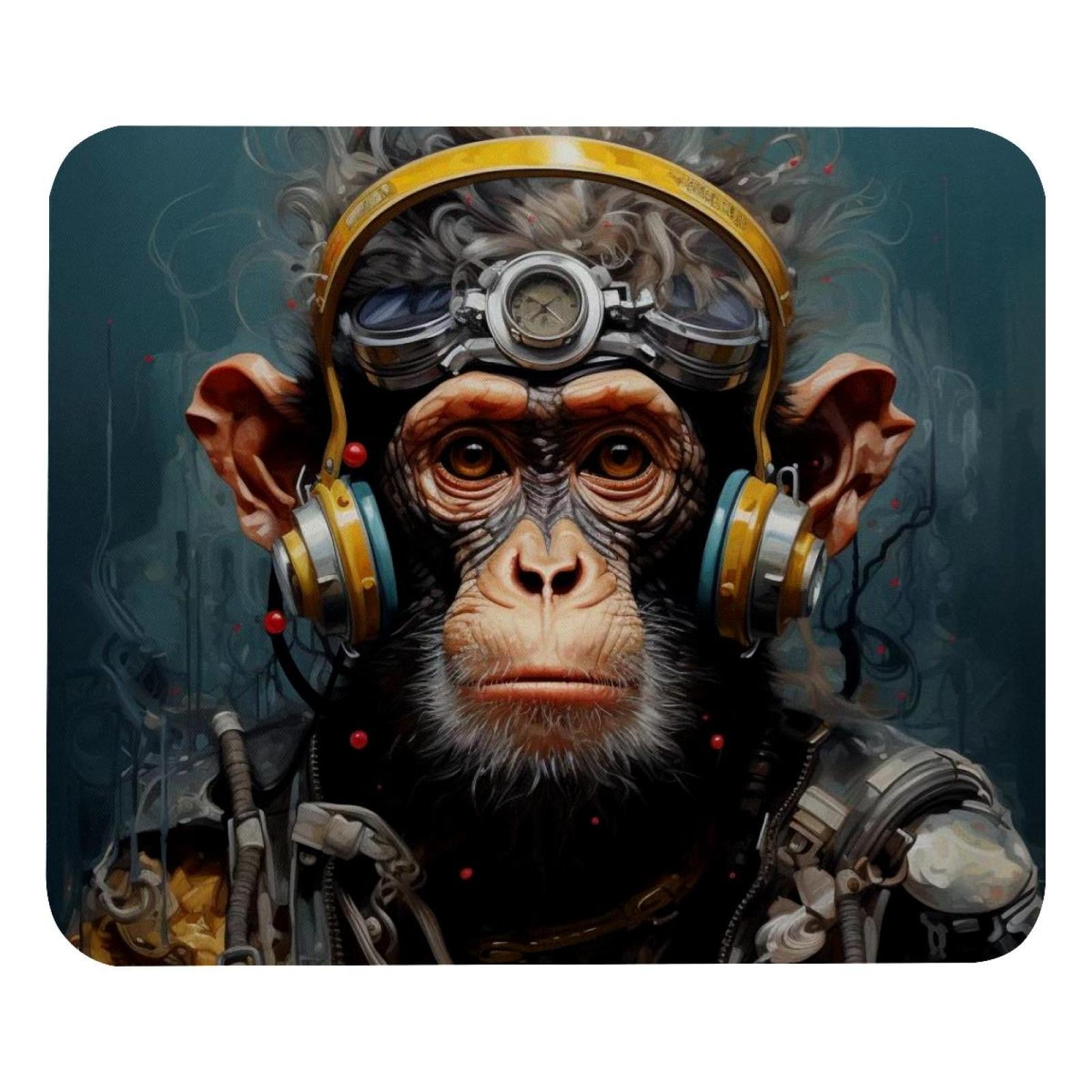 Monkey Mouse Pad for Wireless Mouse Home Office Desk Laptop with Rubber ...