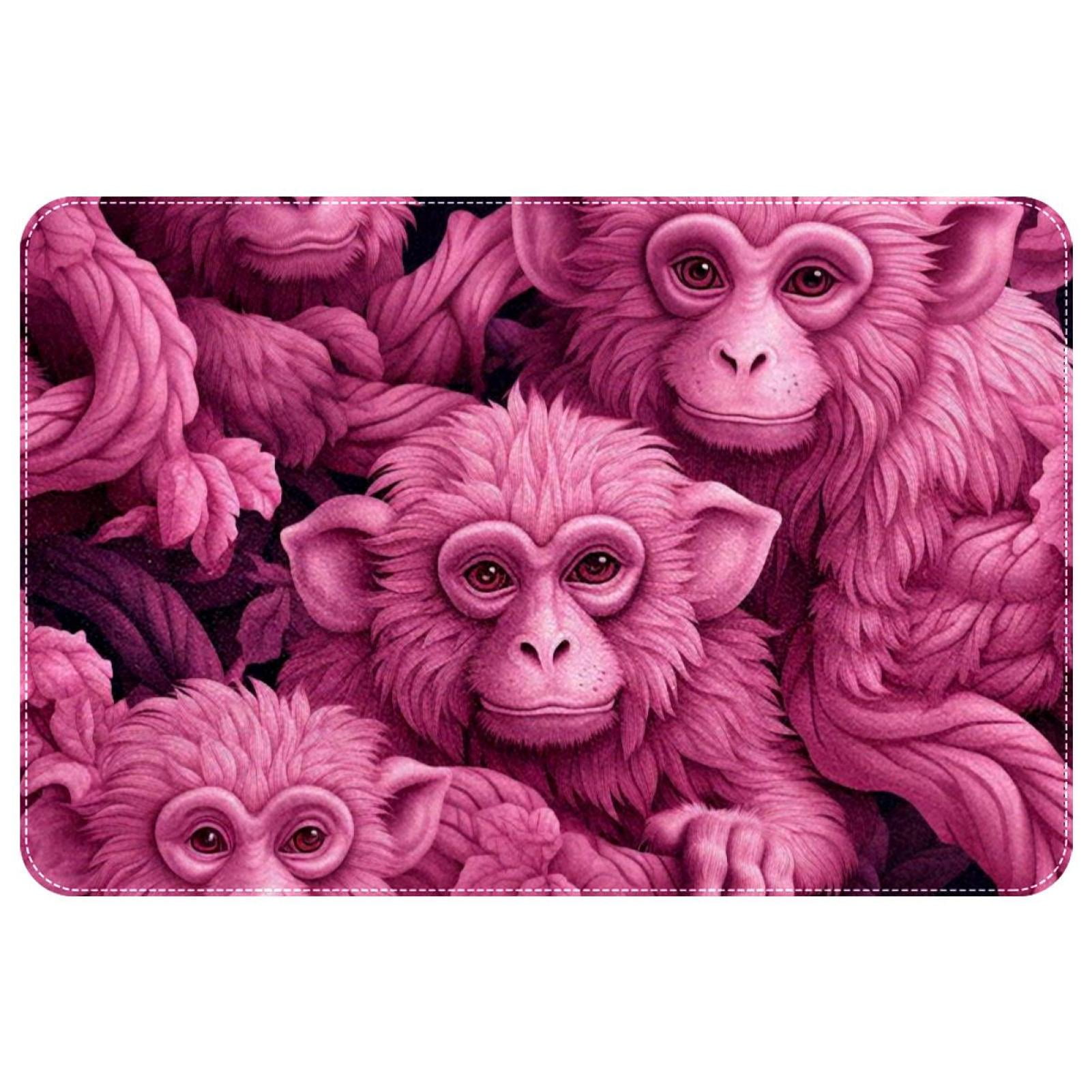Monkey Non-Slip Machine Washable Polyester Floor Carpet Office Rug ...