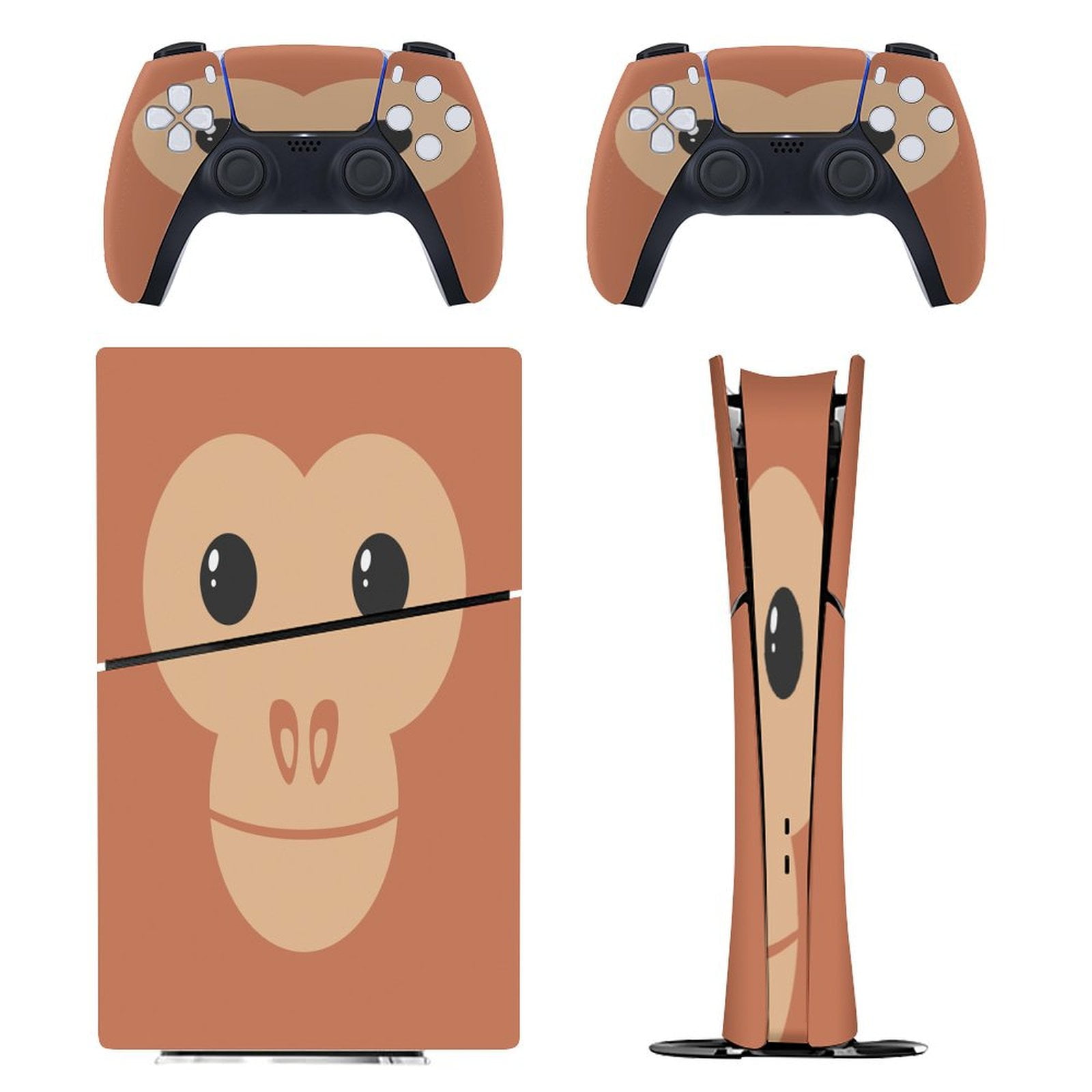 Monkey PS5/PS5 Slim Digital Disc Skin Sticker For Console And Controller Skins - Walmart.com