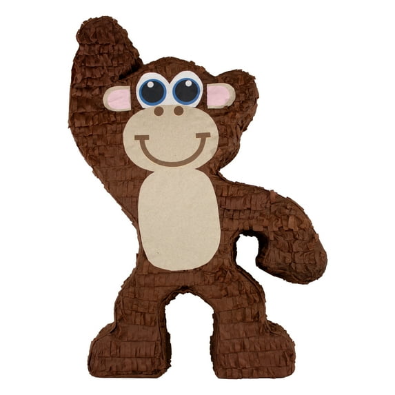 Monkey Party Pinata, Brown, 12in x 18in - Walmart.com