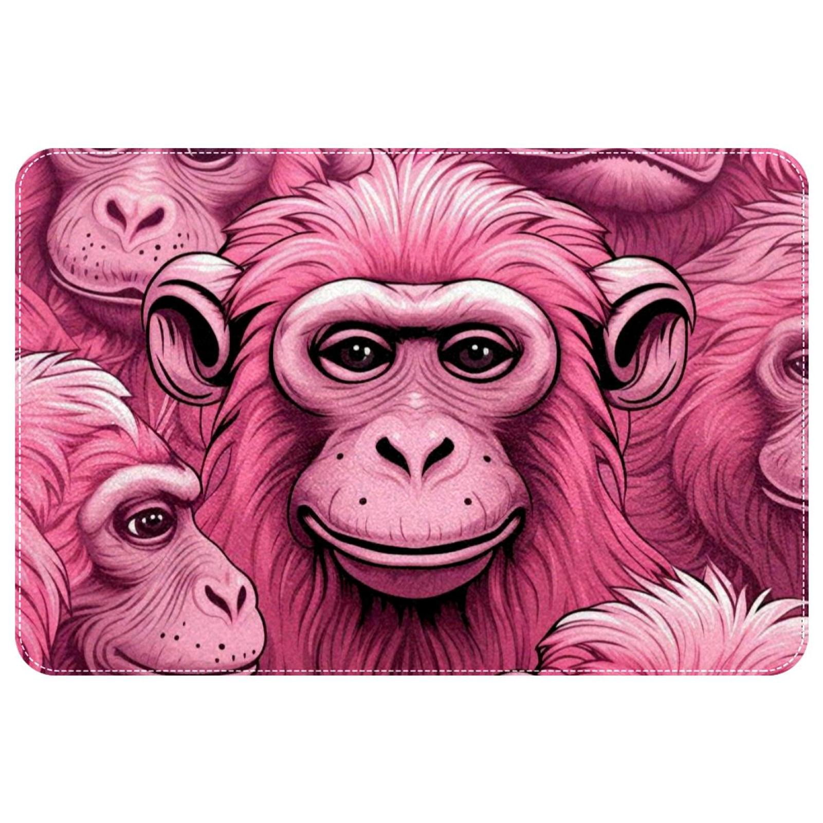 Monkey Polyester Indoor Mat Office Floor Mat Non-Slip Machine Washable ...