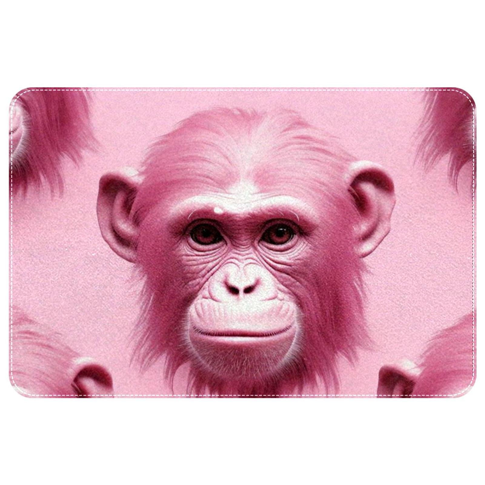 Monkey Polyester Non-Slip Machine Washable Door Mat - Ideal for Floor ...