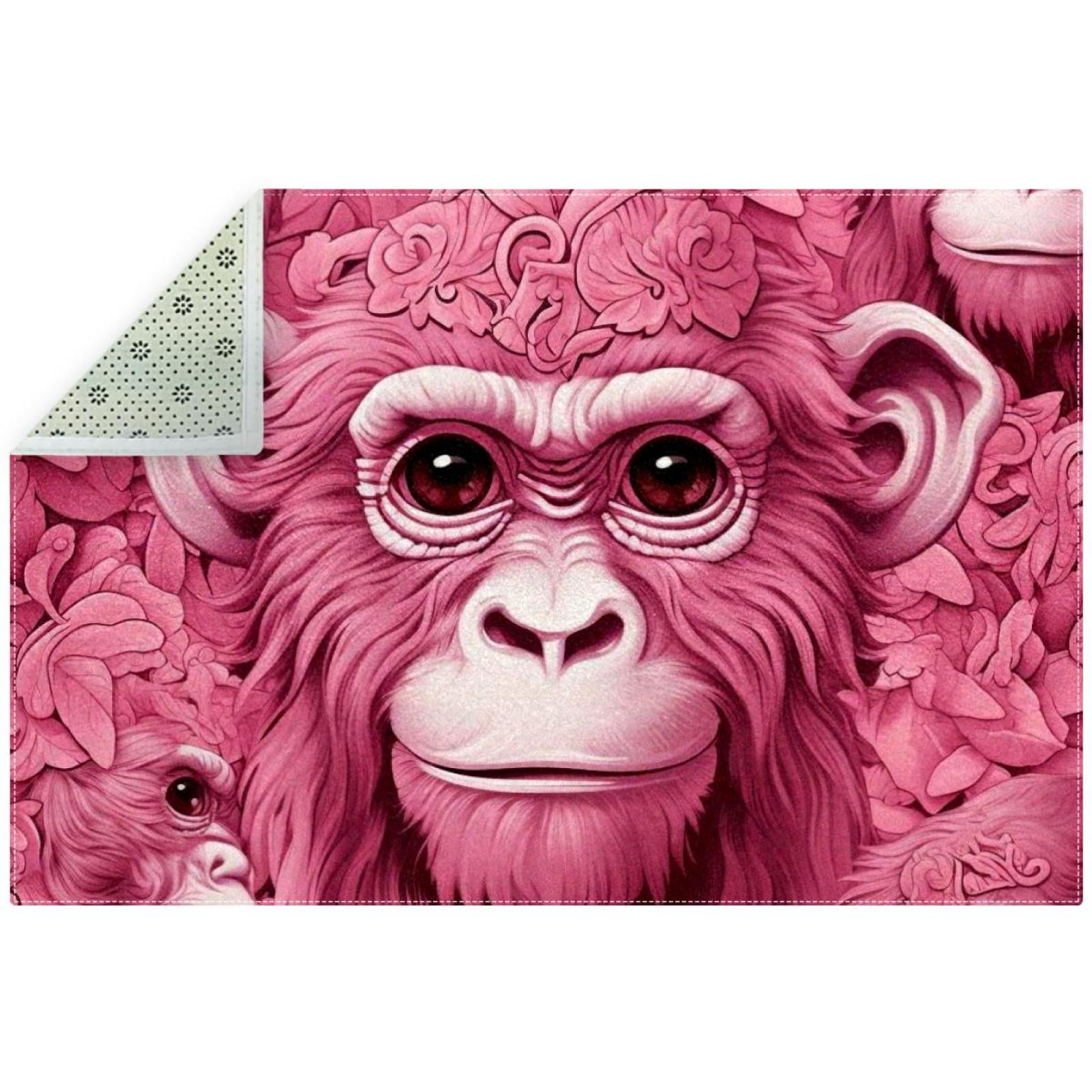 Monkey Polyester Office Mat - Right-Angle Floor Mat for Comfort and ...