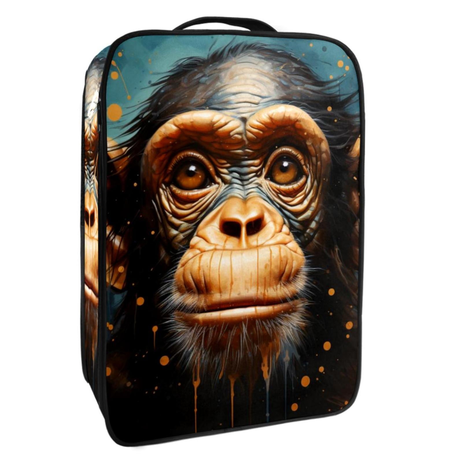 Monkey Polyester Shoe Boxes Organizer Container, 23x31cm/9x12in, Closet ...