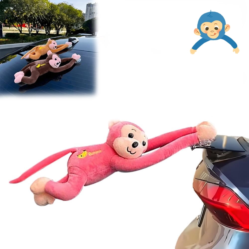 Monkey Squad, Tail-Wind Monkey for Cars, Adorable Hanging Wind-Braving ...