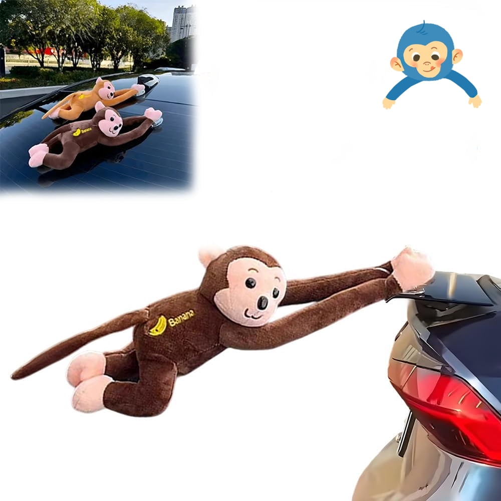 Monkey Squad, Tail-Wind Monkey for Cars, Adorable Hanging Wind-Braving ...
