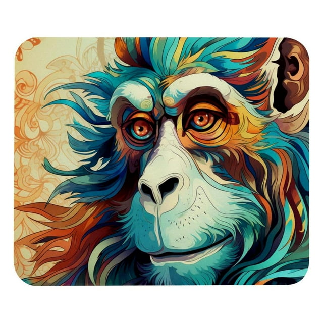 Monkey Square, 8.3x9.8 Inch Gaming Mousepad Desk Mat Mouse Pad Non-Slip ...