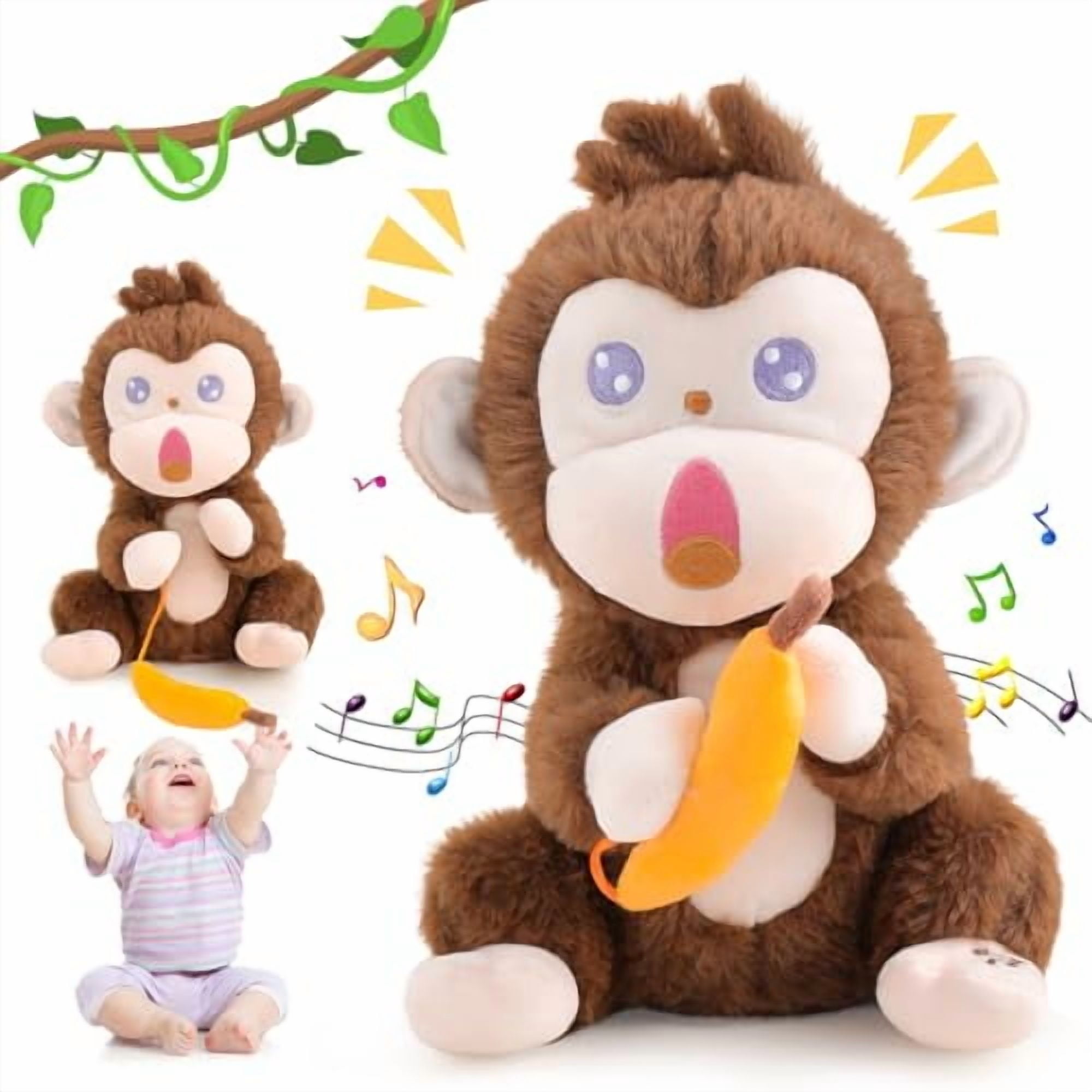 Monkey Stuffed Animals The Playful Monkey Interactive Toy,Angry Monkey ...