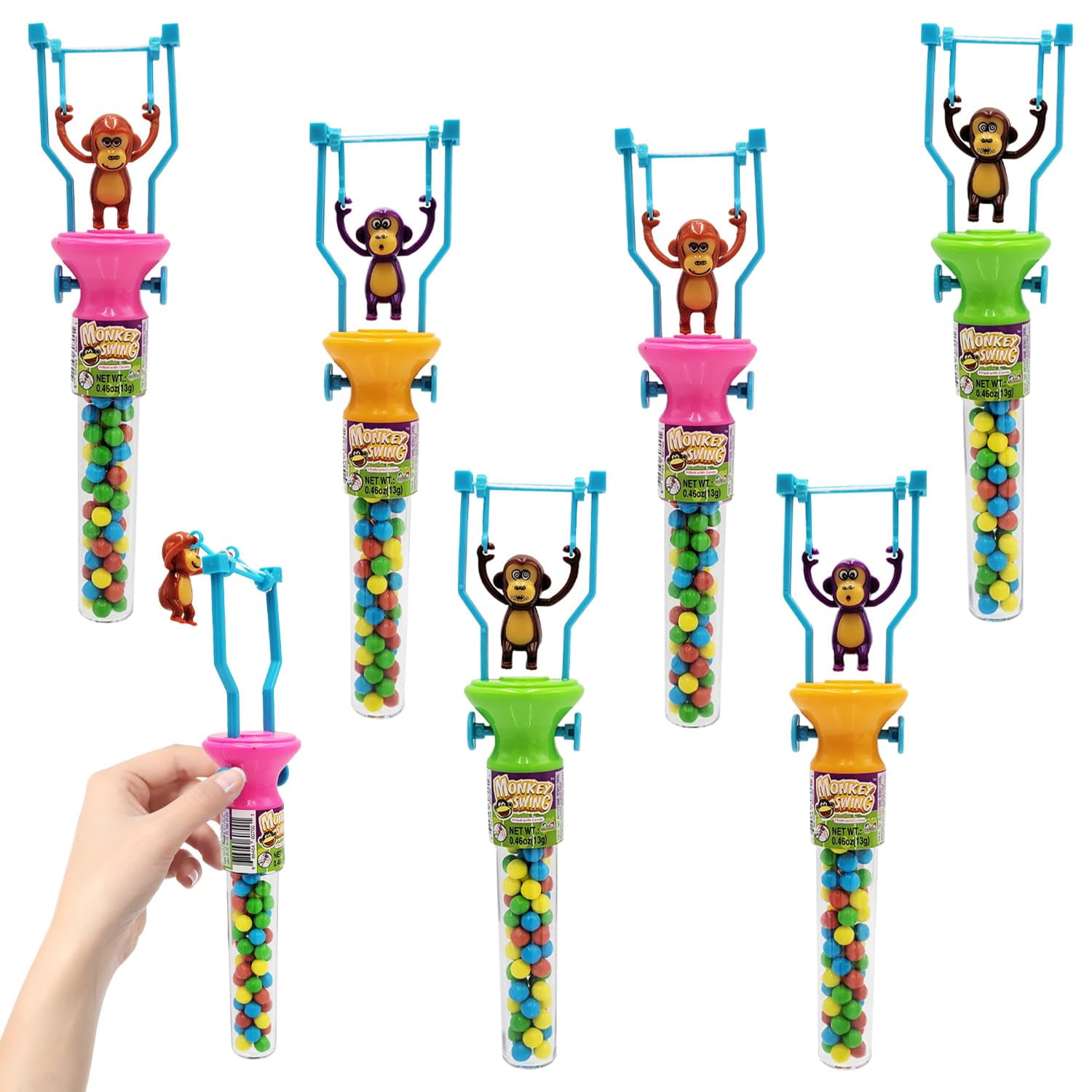 Monkey Swing Candy Dispenser, Party Favor (6-Pack) - Walmart.com