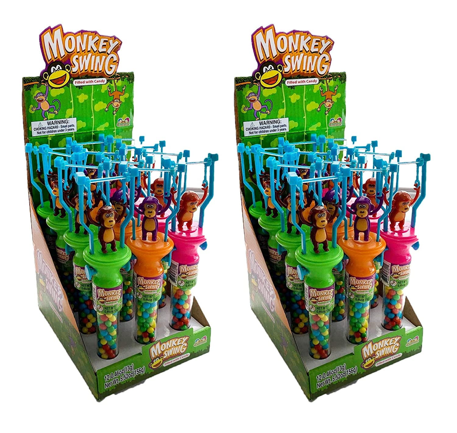 Swinging Monkey Candy Filled Toy Party Favors - Animal Shaped, Bulk ...