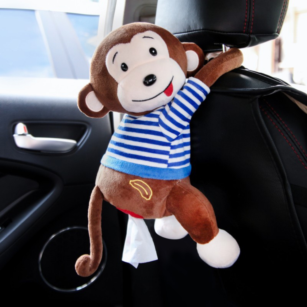 Monkey Tissue Holder for Car,Monkey Butt Tissue Box,Plush Monkey Shape ...