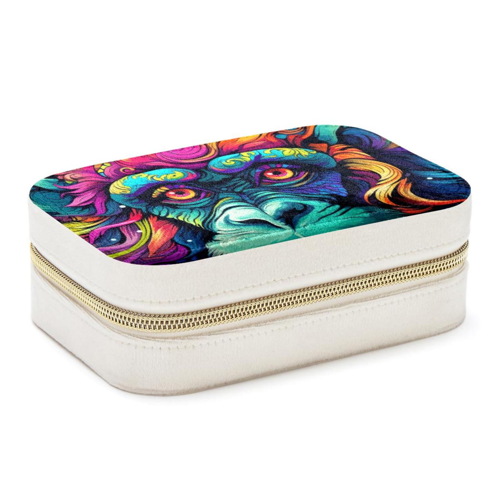 Monkey Velvet Portable Travel Organizer Box with Removable Compartment ...