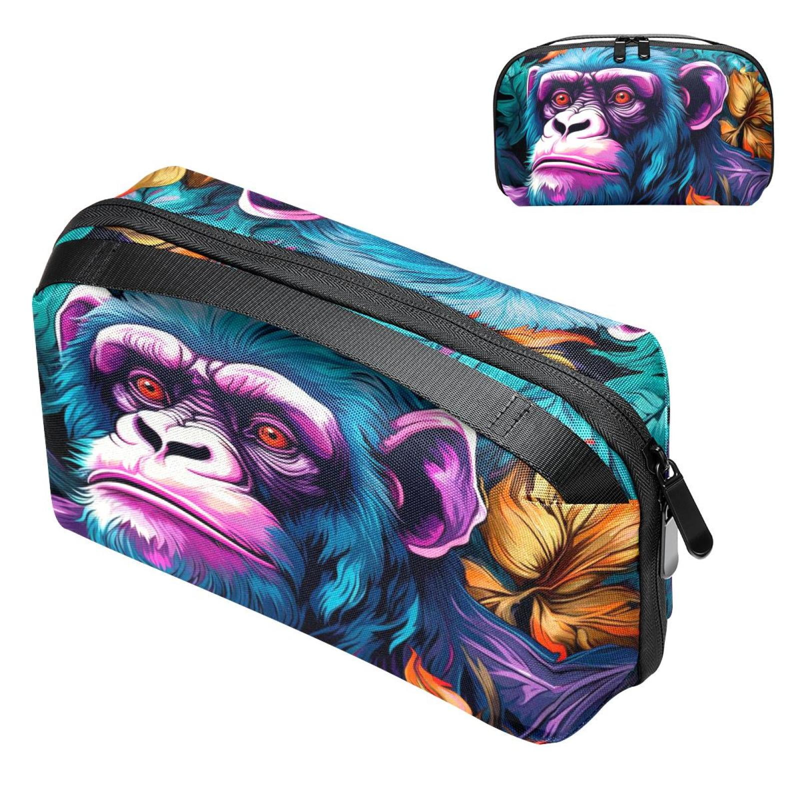 Monkey Waterproof Oxford Cloth Travel Case for Electronic Devices, USB ...