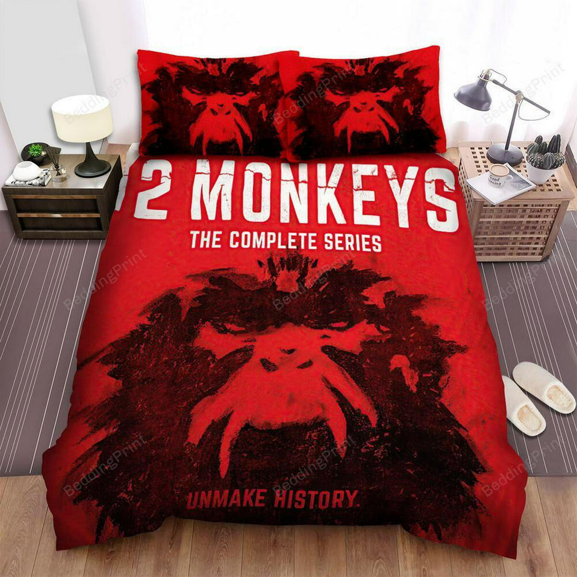 Monkeys 2015-2018 Unmake History Poster Quilt Duvet Cover Set - Walmart.com