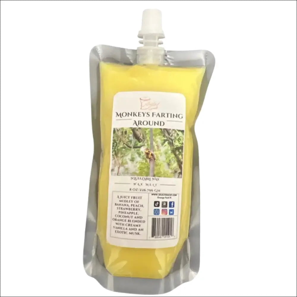 Monkeys Farting Around Squeezable Wax Melt (8ounces) - Walmart.com