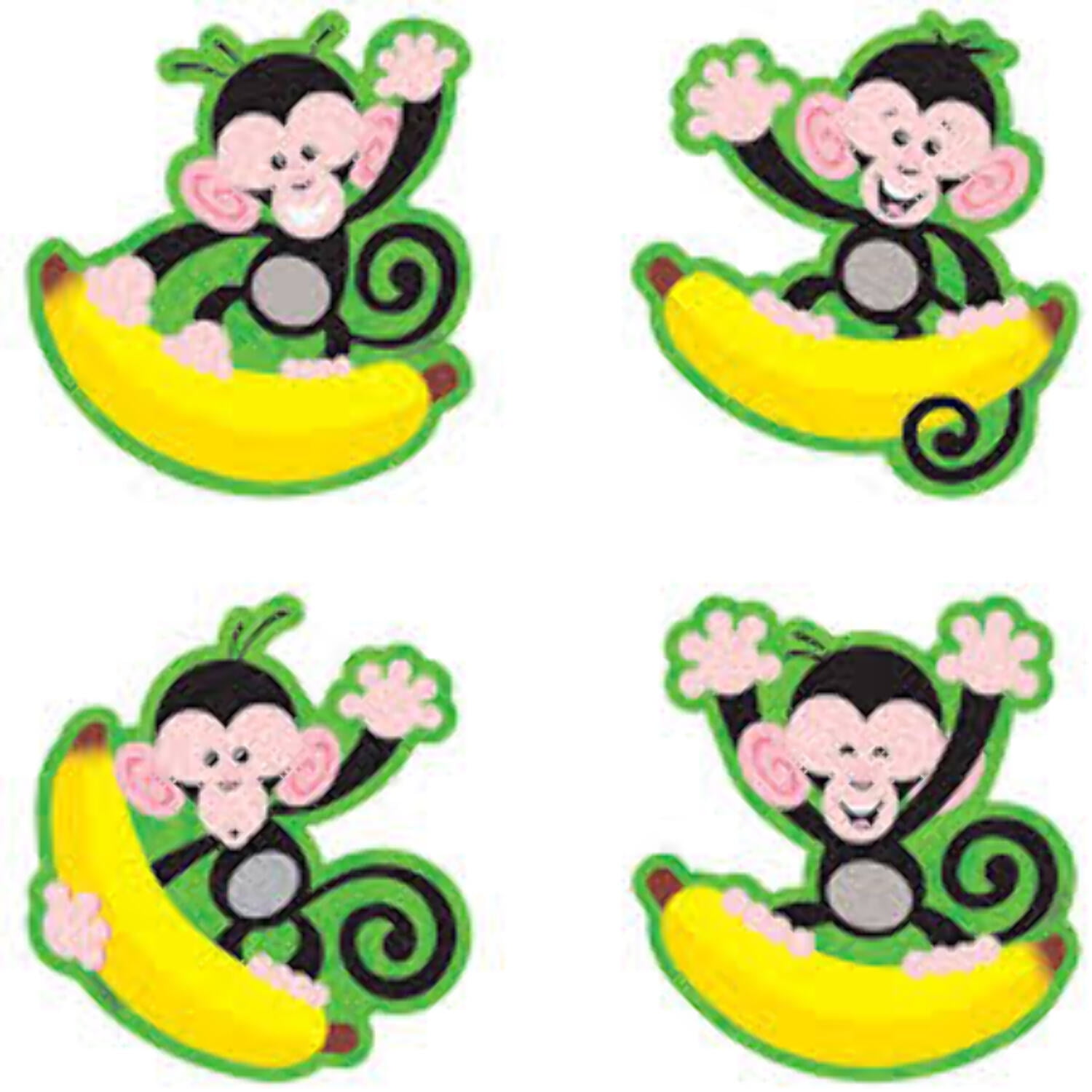 Monkeys and Bananas Mini Accents Variety Pack, Classroom Bulletin Board ...
