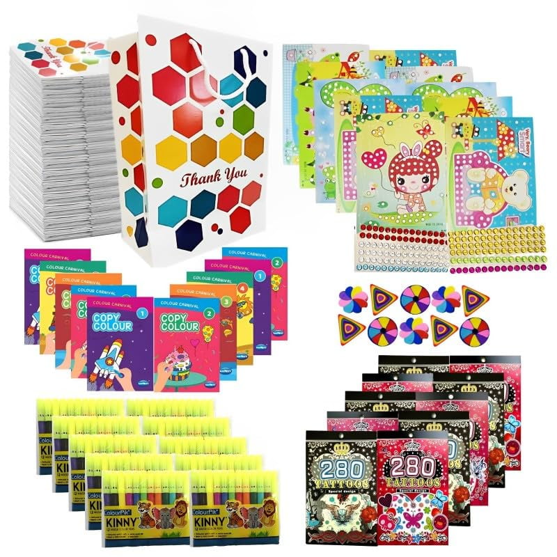 Monkeytail Rainbow Combo Packs With Goody Bag | Set Of 10 | As Birthday ...