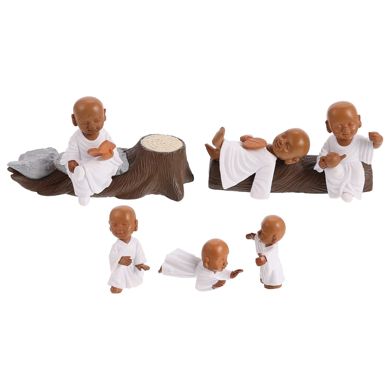 Monks Statue Miniature Monk Figures Sculpture for Landscape Ornament ...