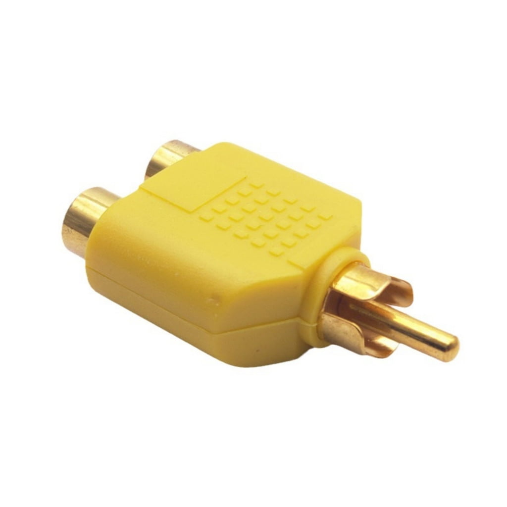 Mono Auditory Splitter Male to 2 Female Y Splitter Plug Adapter Head ...