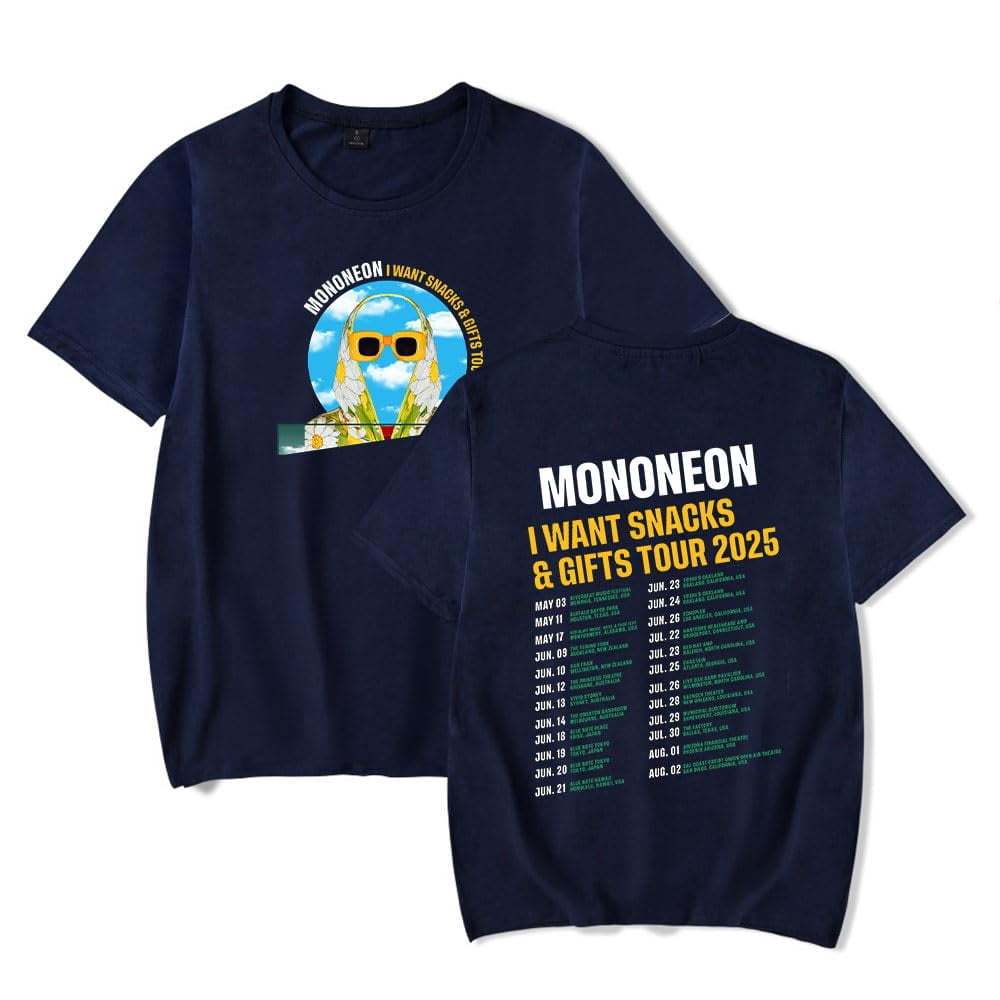 MonoNeon I Want Snacks A GIFS Tour 2025 T-Shirt Unisex Short Sleeve ...