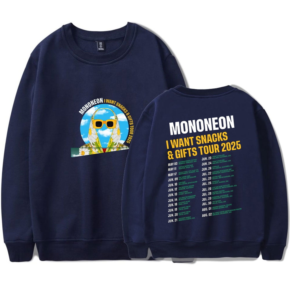 MonoNeon I Want Snacks A Gifs Tour Merch Long Sleeve Sweatshirts Trendy ...