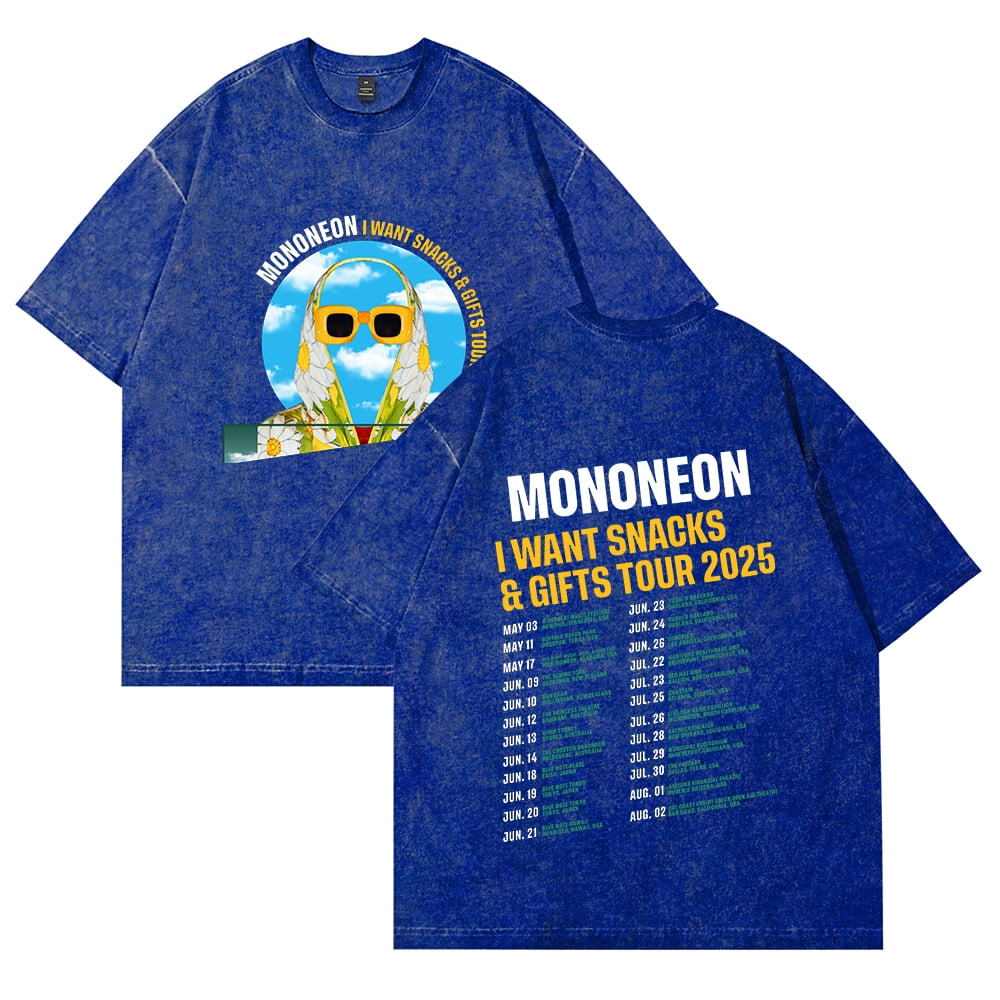 MonoNeon I Want Snacks A Gifs Tour Tee Merch Men Women Vintage Wash ...