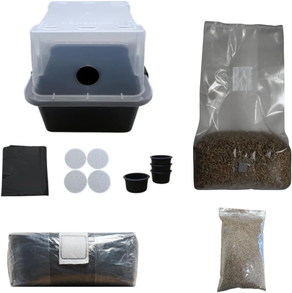 MonoTub Mushroom Growing Kit | Includes 5 Pound Sterile Grain Spawn ...