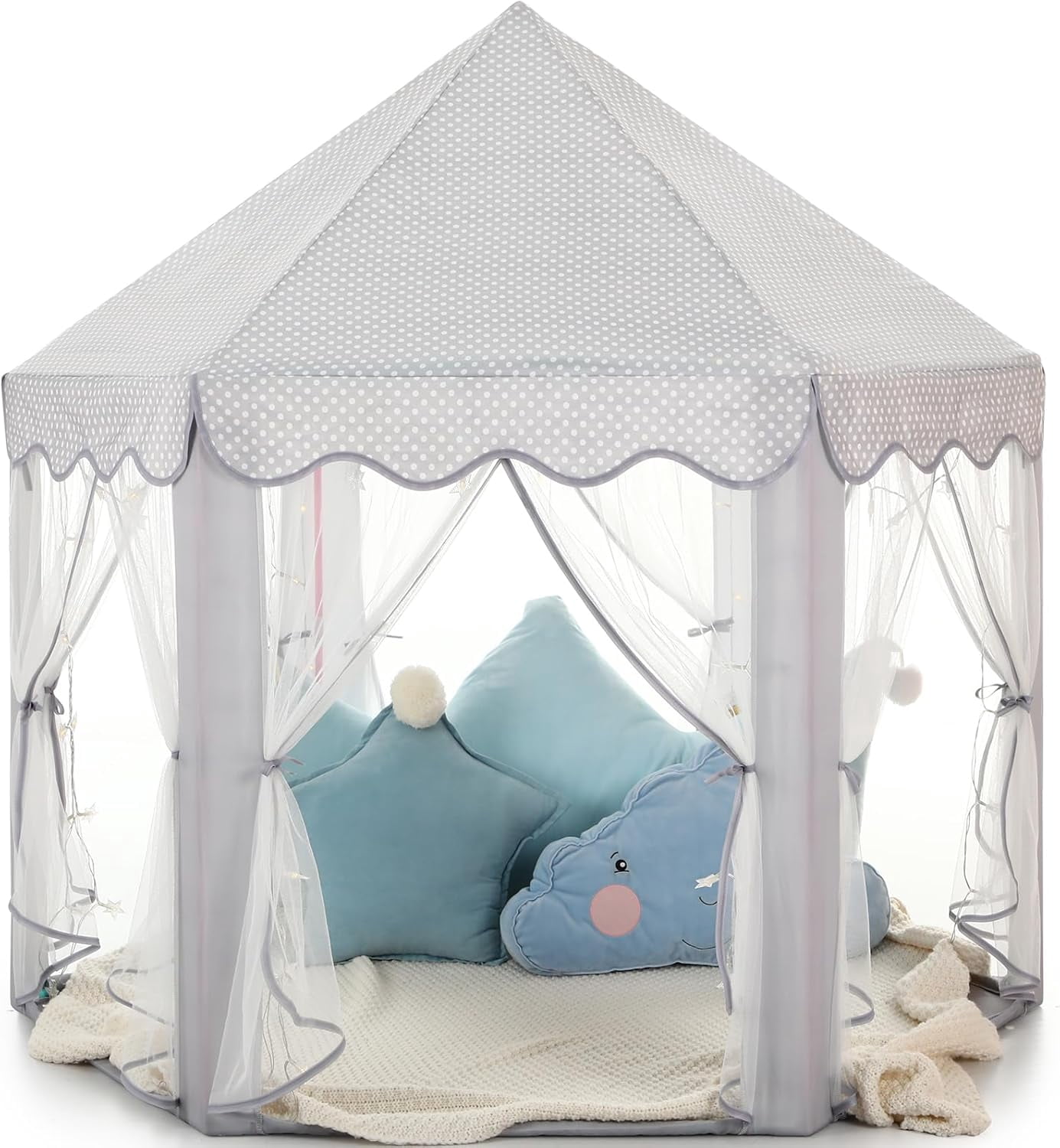 Monobeach Princess Tent Girls Large Playhouse Kids Castle Play Tent ...