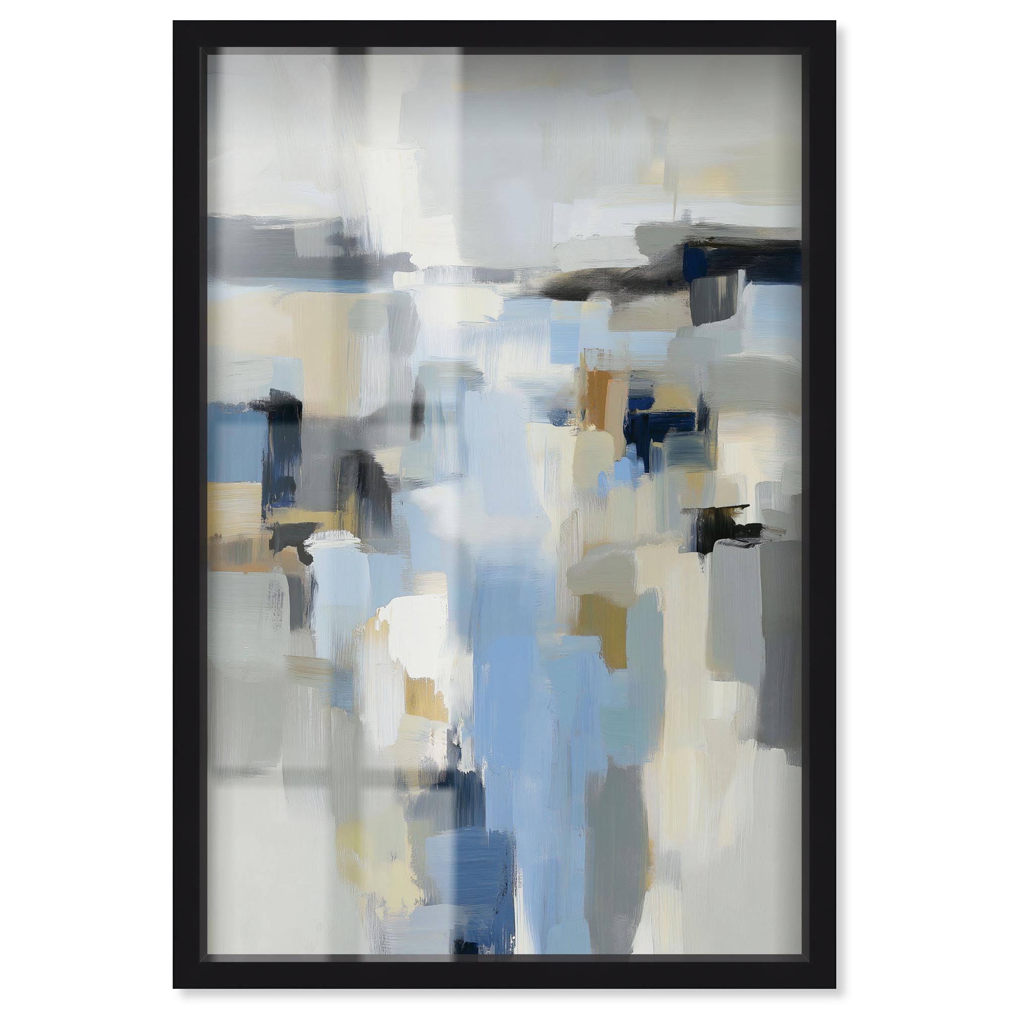 Monochromatic Ocean Depths Shadowbox Print Green Wall Decor by Art ...
