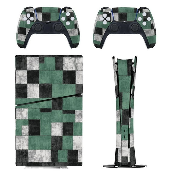 Monochrome Block Mix Console Skin Bundle for PS5 Pro Slim Disc ...