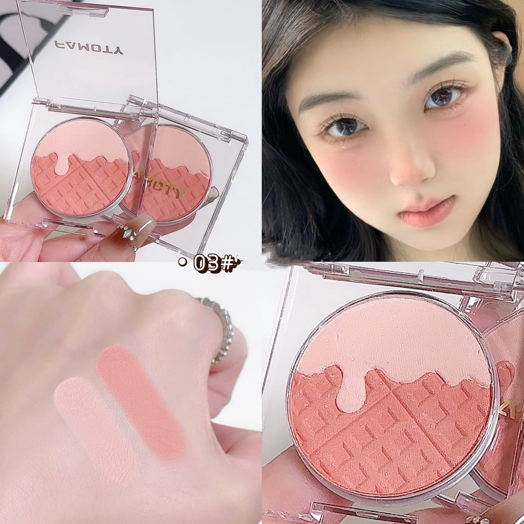 Monochrome Blush Palette, Powder Palette Multi-Colored Blush Powder ...