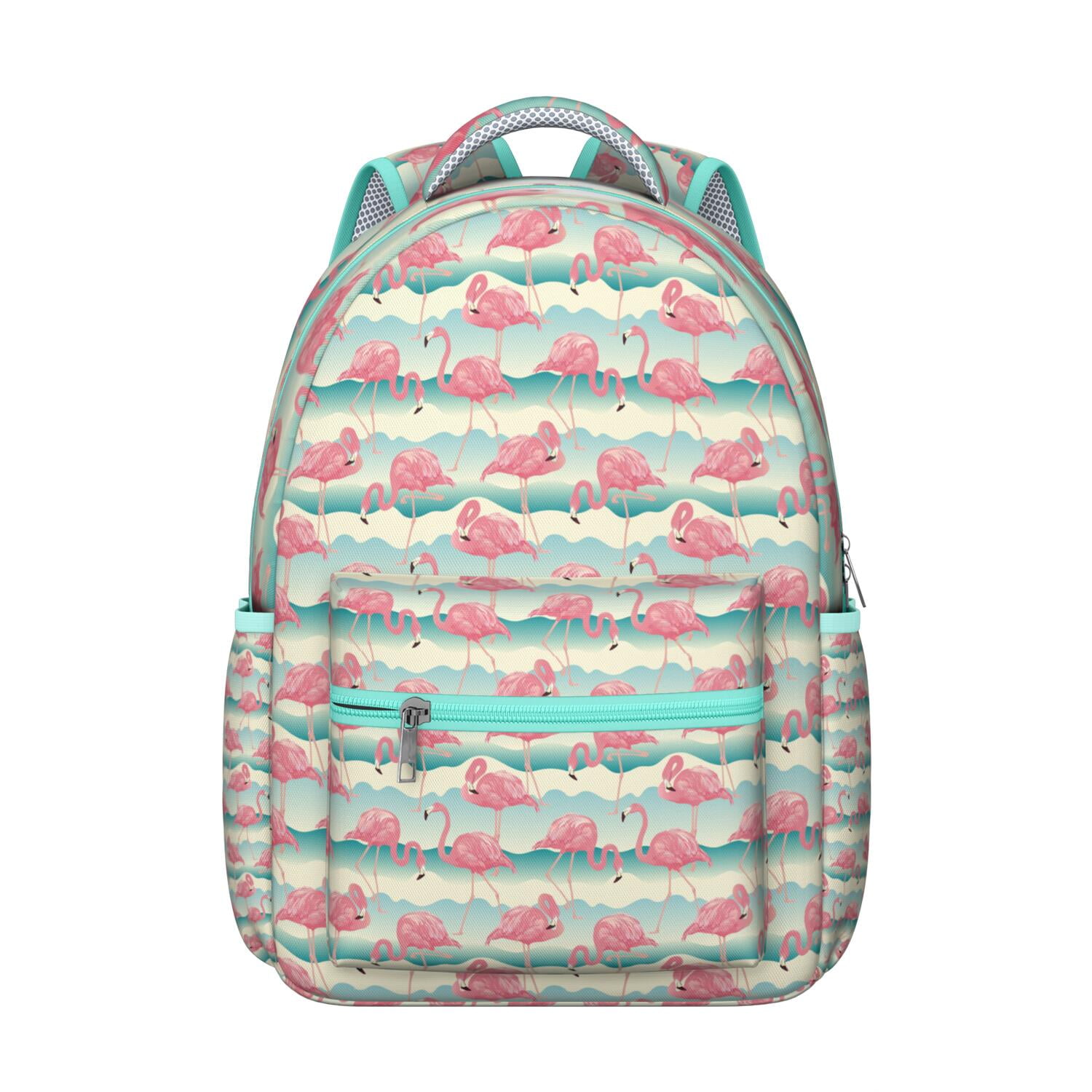 Monochrome Flamingo Sketch Backpack - Black & White Artistic Rendering ...