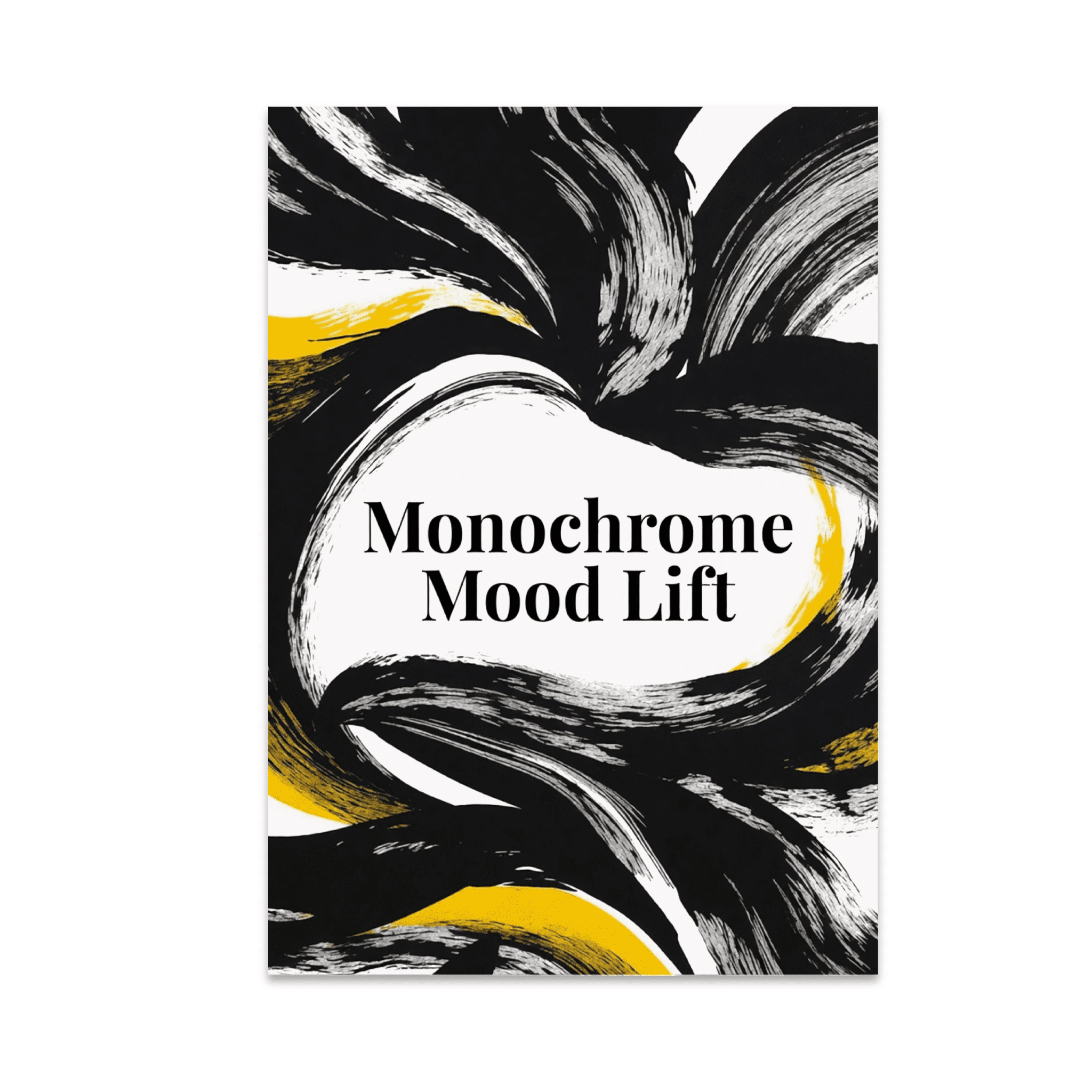 Monochrome Mood Lift Wall Art - Abstract Art Enthusiast - 13x19 Poster ...