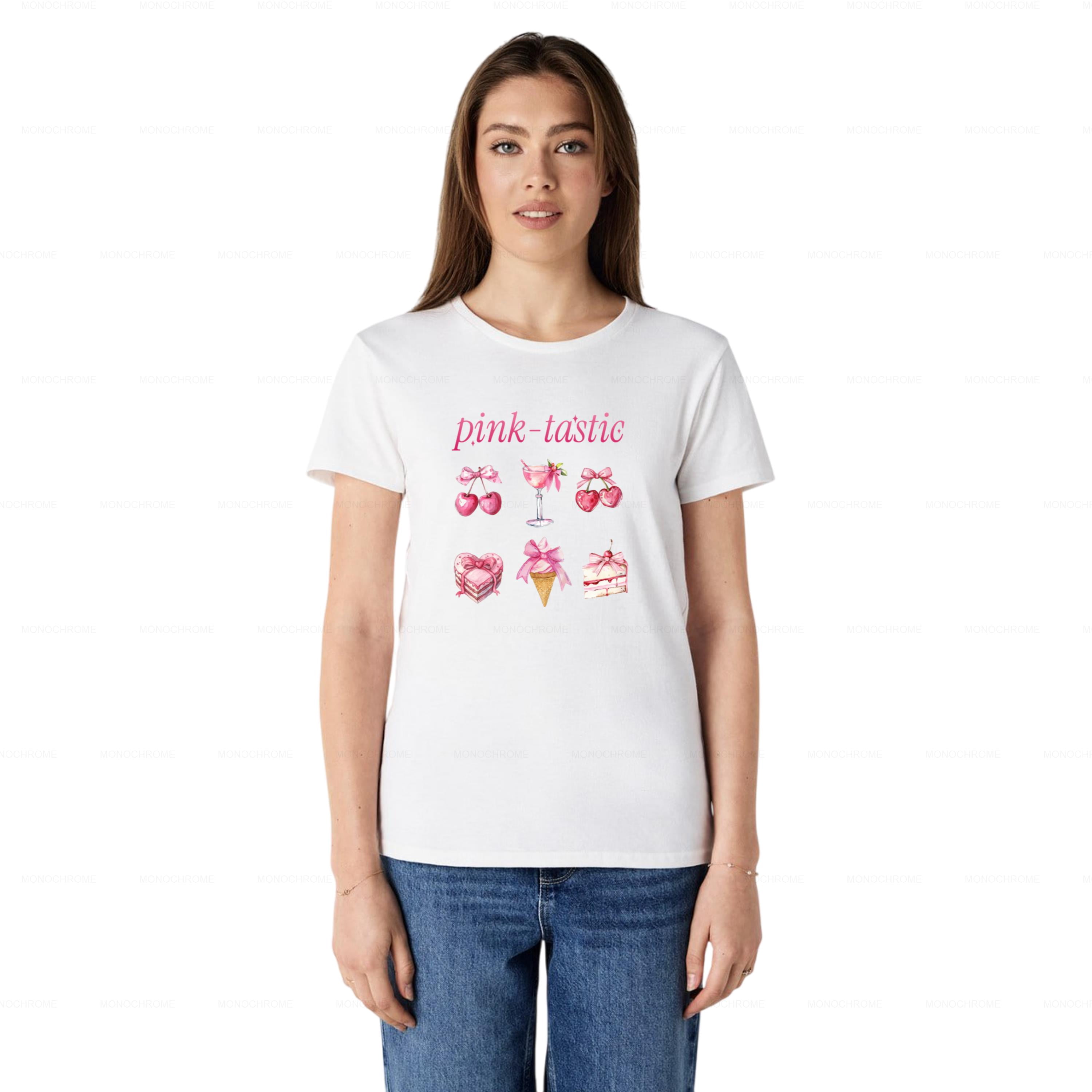 Monochrome93 Pink-tastic T-shirt Design Template for Fun and Bold ...
