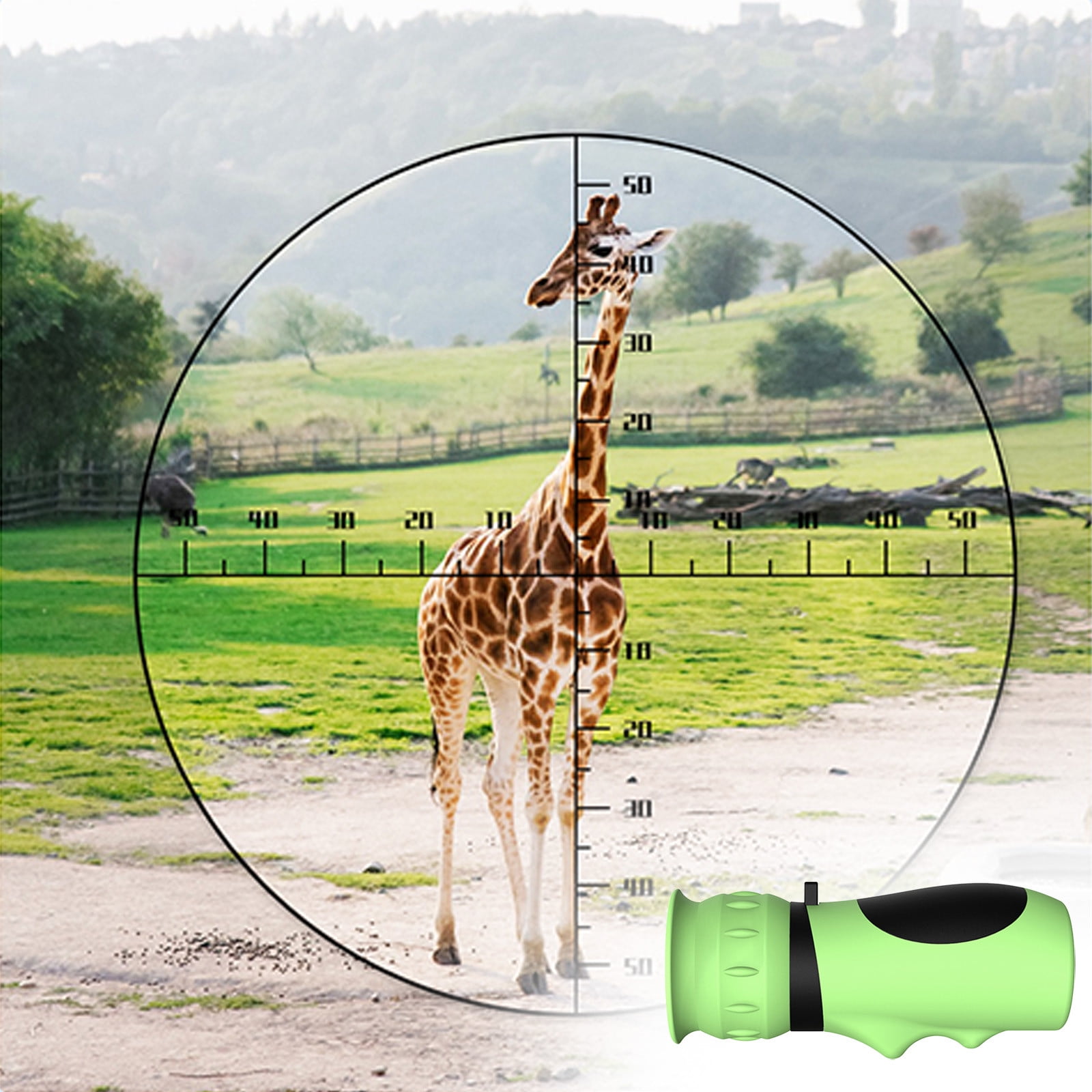 Monocular Telescope - 8x21 HD Optics & Reticle, Compact 3.9 x 3.9 x 2in ...