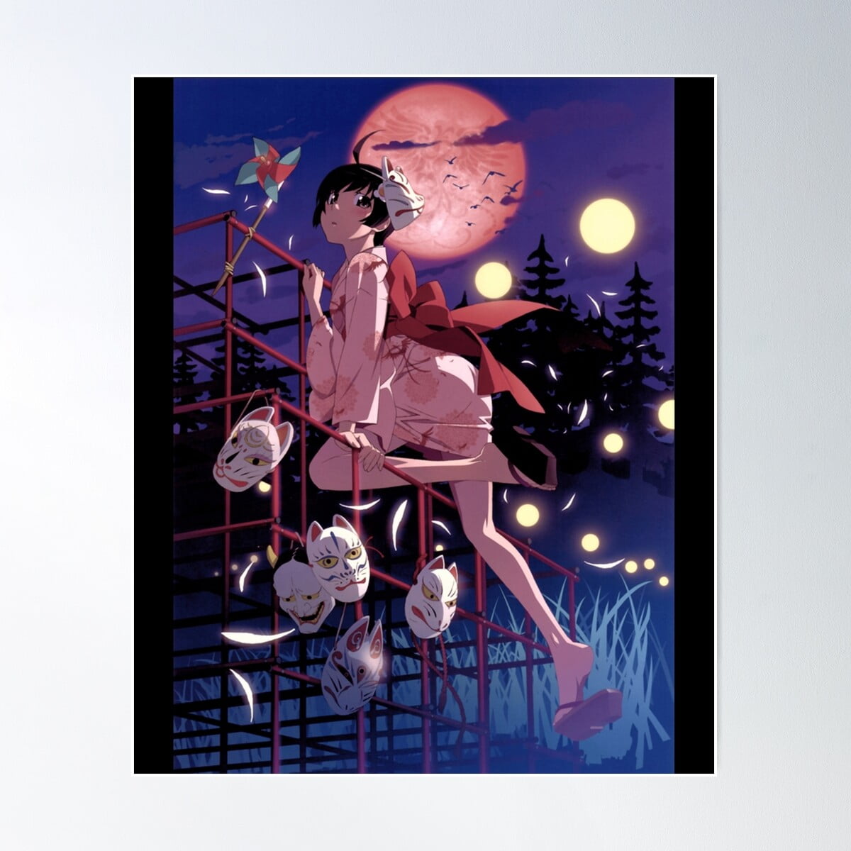 Monogatari Series - Araragi Tsukihi Classic . Poster Wall Art Modern ...