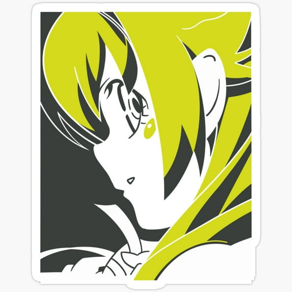 Monogatari - Shinobu Minimalist Sticker Phone Decal Water Bottle ...