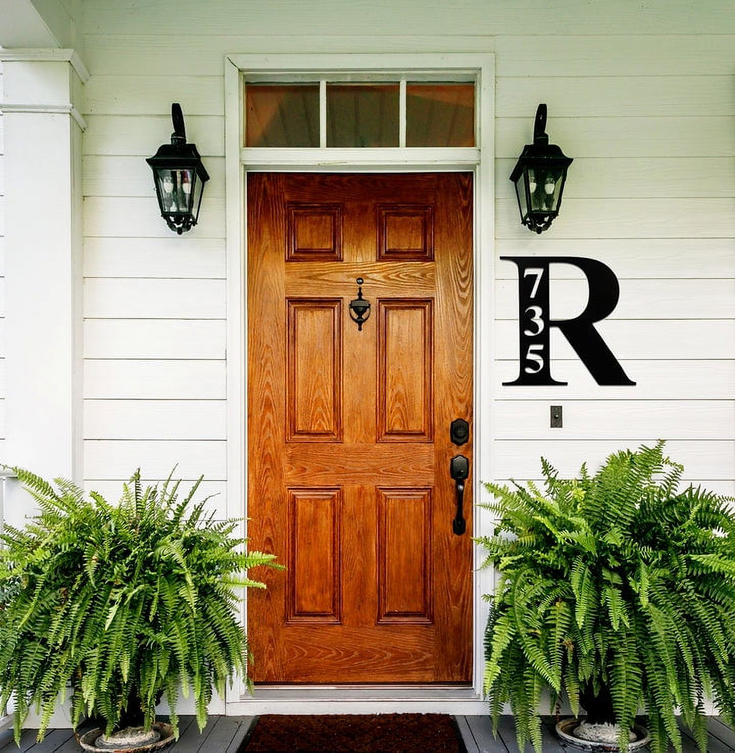 Monogram Address Sign - Metal Wall Art - Walmart.com