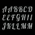 Monogram Alphabet Letters Iron-on Clear Rhinestone Transfer by JCS ...