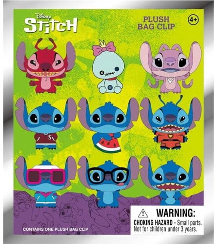 Monogram - Stitch Plush Bag Clip - Walmart.com