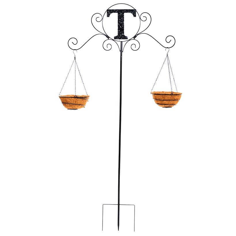 Monogram Double Planter Stakes Select letter: T - Walmart.com